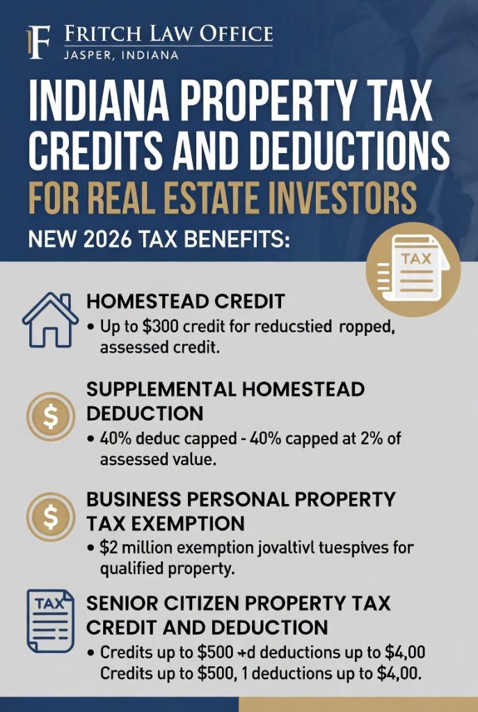 Tax strategies real estate investors indiana: 2026 Complete Guide